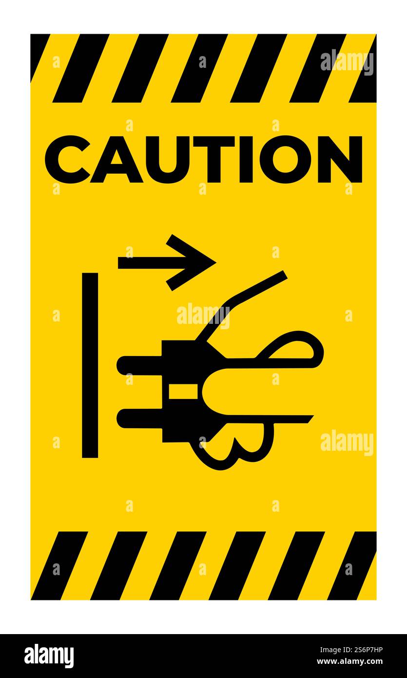 PPE Icon.Disconnect Mains Plug From Electrical Outlet Symbol Sign ...