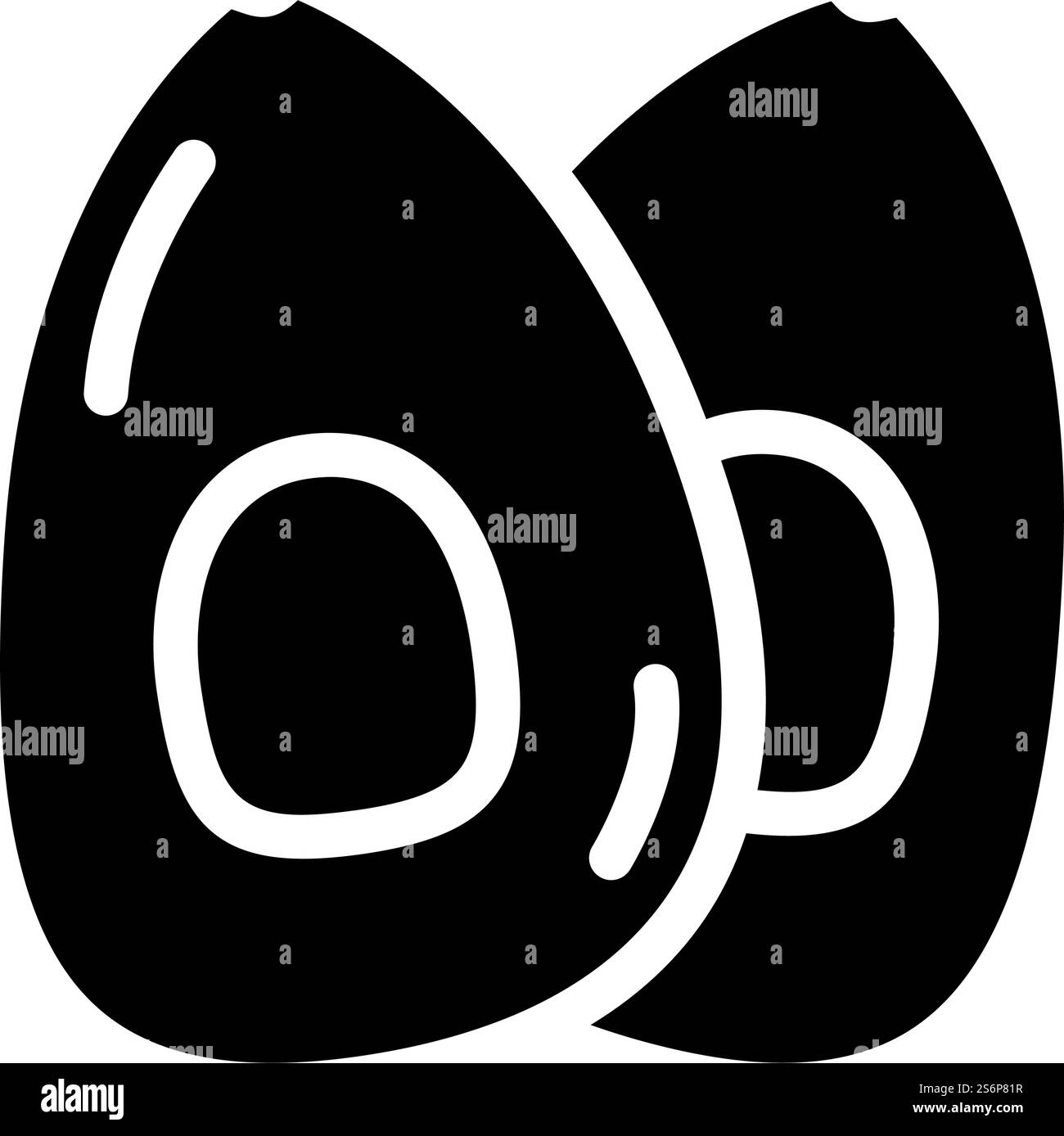 avocado food glyph icon vector. avocado food sign. isolated contour ...