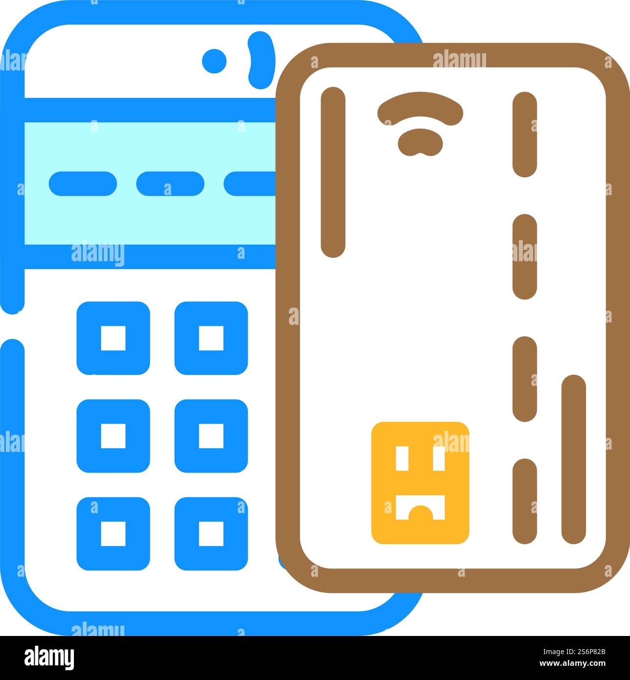 payment card pos terminal color icon vector. payment card pos terminal ...