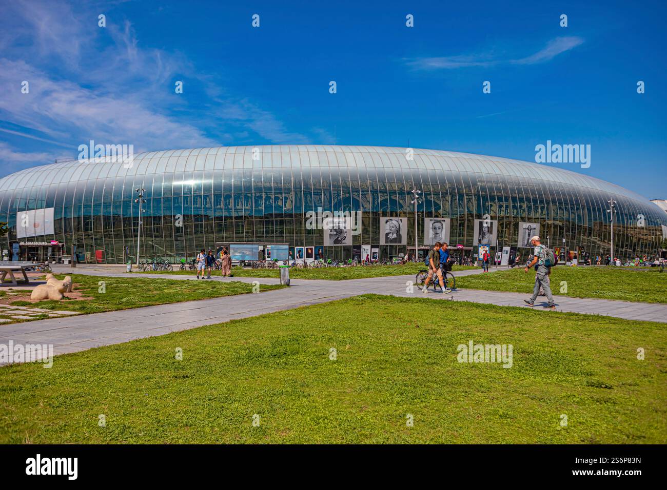 Main Train Station of Strasbourg town in France Stock Photo - Alamy