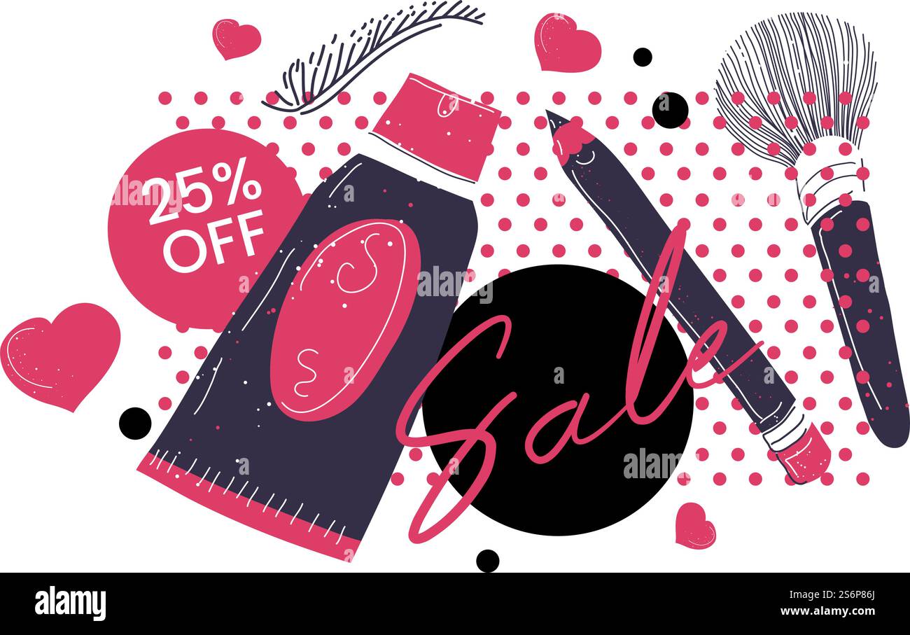 Display products salon Stock Vector Images - Alamy