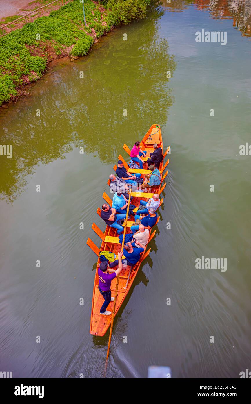 The Nekar river at Tuebingen town, Germany Stock Photo - Alamy