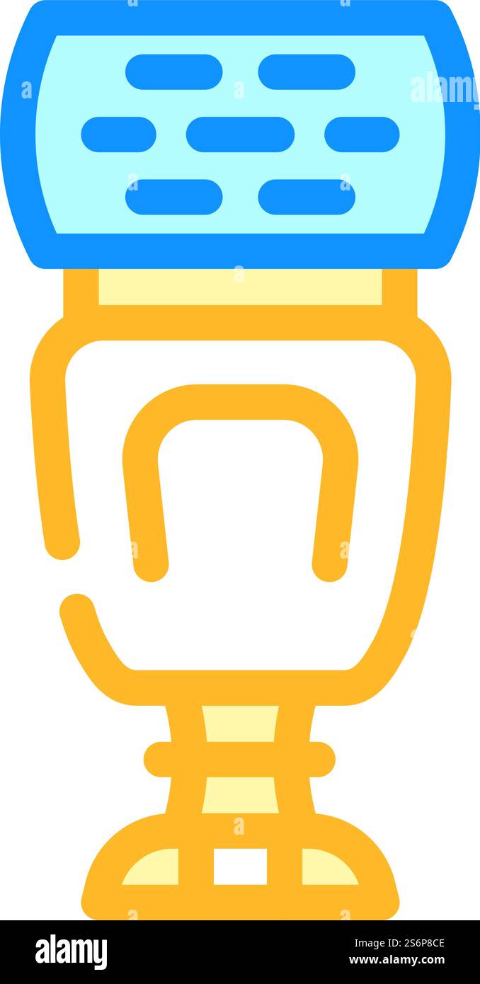 external flash color icon vector. external flash sign. isolated symbol ...