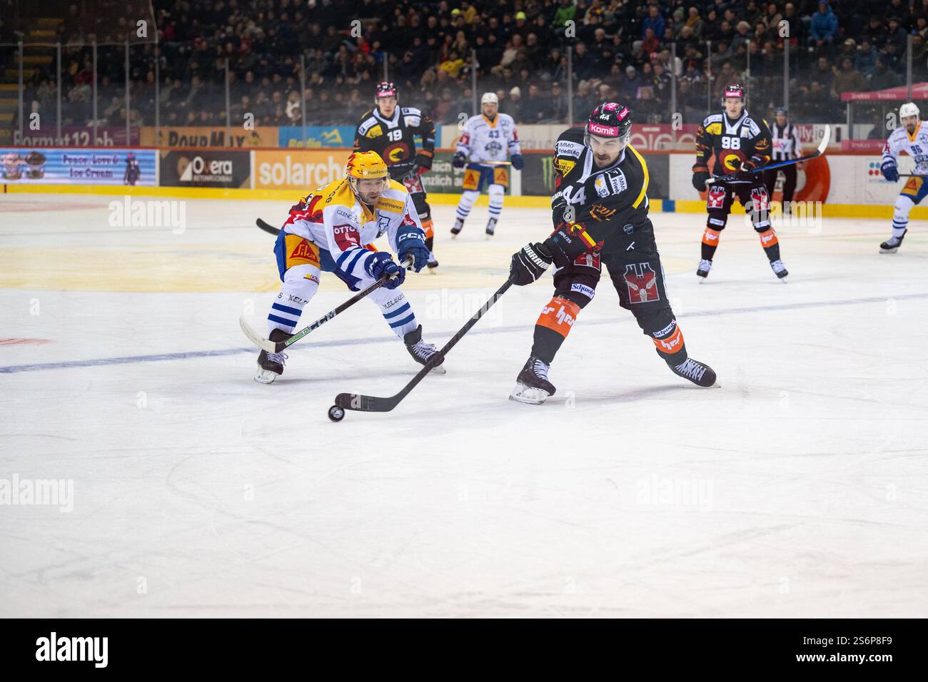 Bern, PostFinance Arena, NL: SC, USA. 17th Jan, 2025. Bern - EV Zug ...
