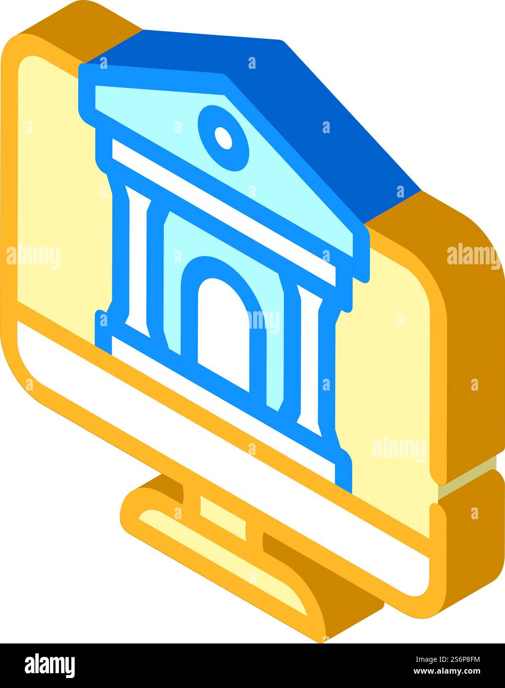 online banking isometric icon vector. online banking sign. isolated ...