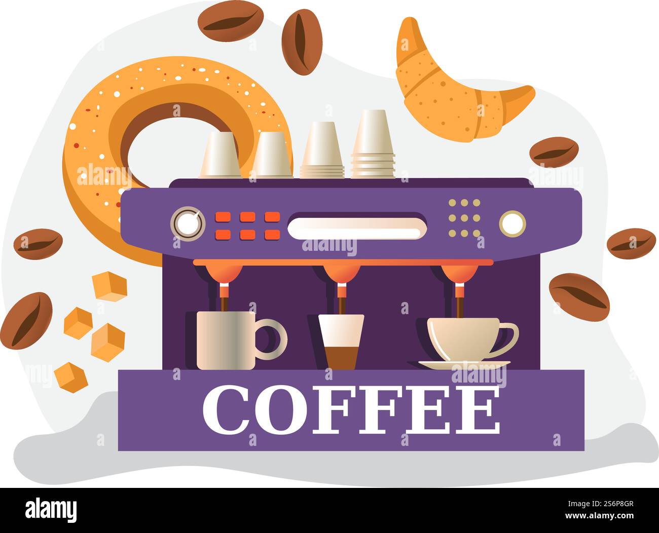Roasted caramel Stock Vector Images - Alamy