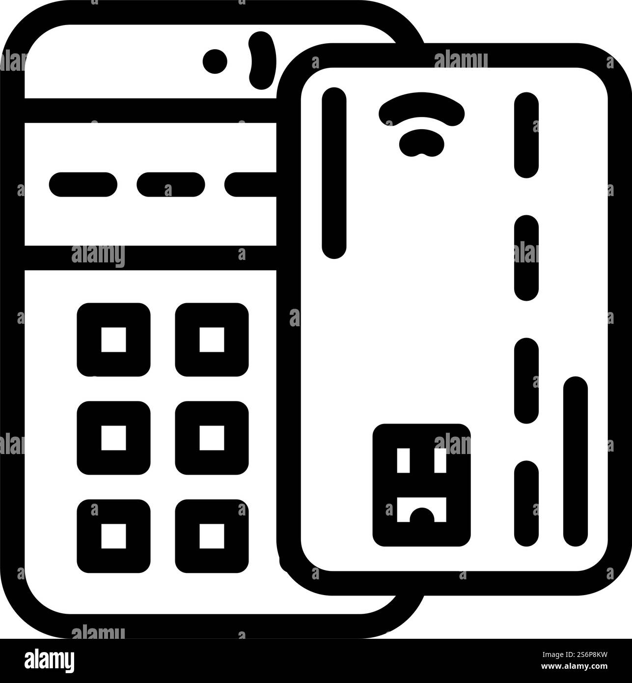 payment card pos terminal line icon vector. payment card pos terminal ...