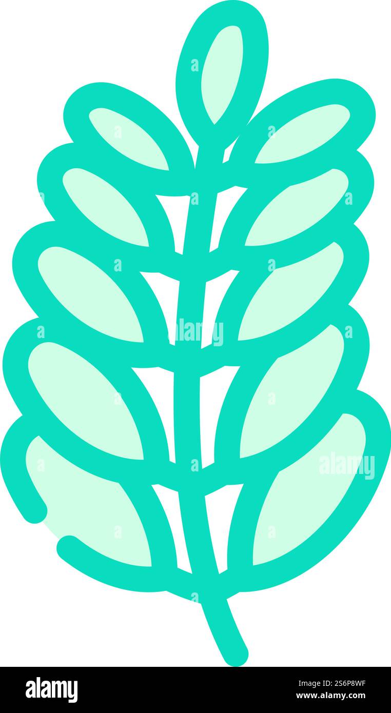 moringa bio vitamin food color icon vector. moringa bio vitamin food ...