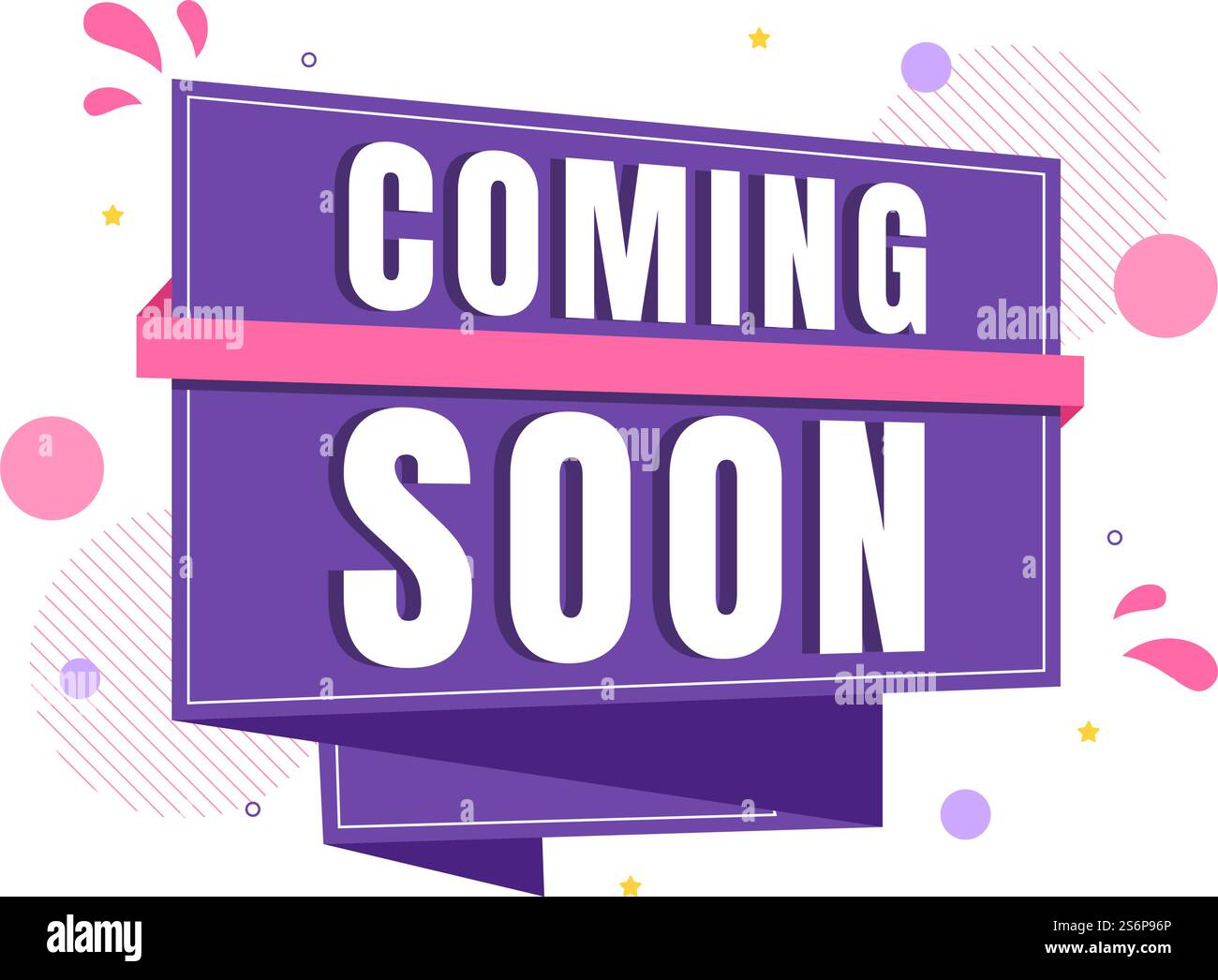 Coming Soon background Vector Illustration. Business Advertising with ...