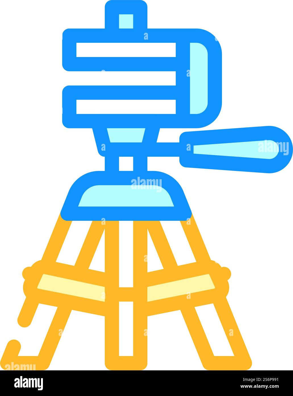 tripod accessory color icon vector. tripod accessory sign. isolated ...