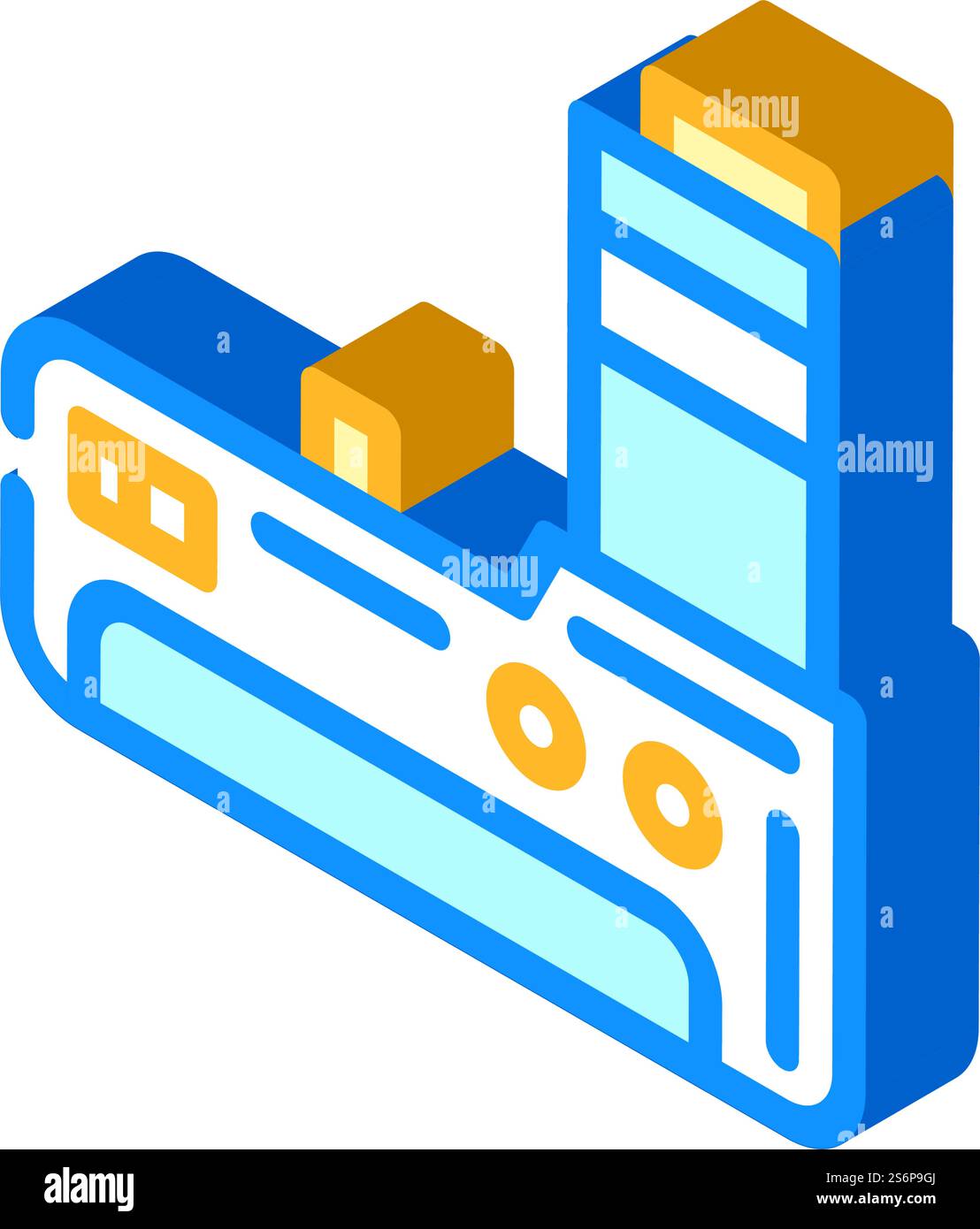 battery pack isometric icon vector. battery pack sign. isolated symbol ...