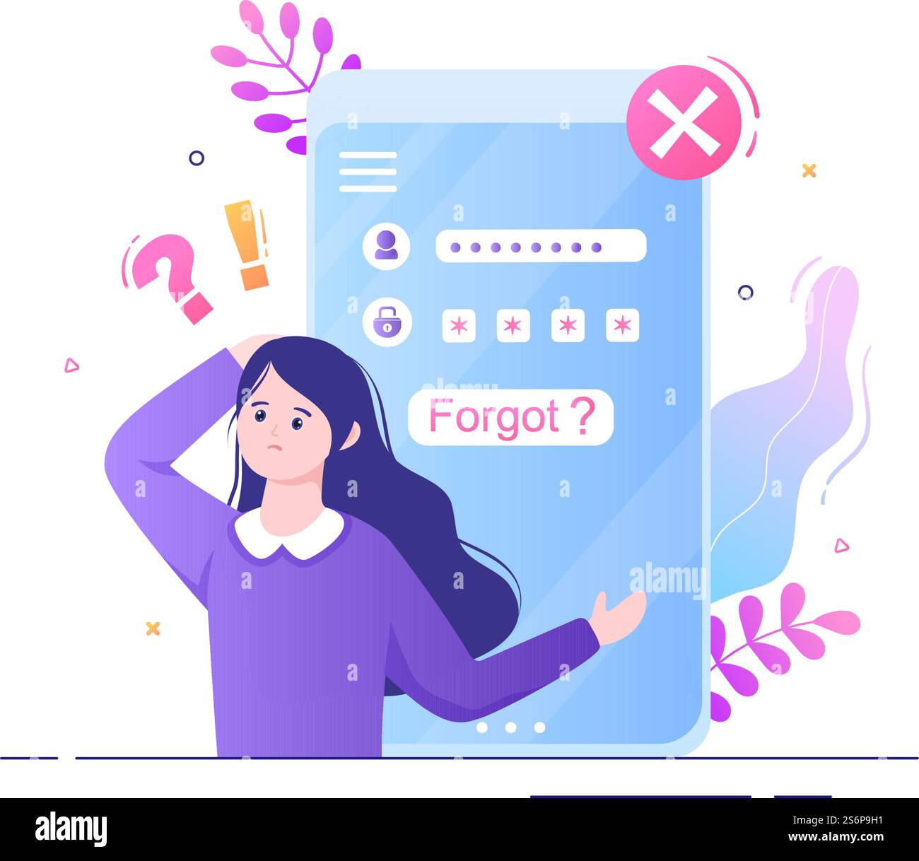Forgot Password And Account Login For Web Page Protection Security
