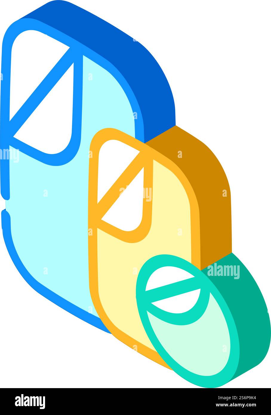collapsible reflector isometric icon vector. collapsible reflector sign ...
