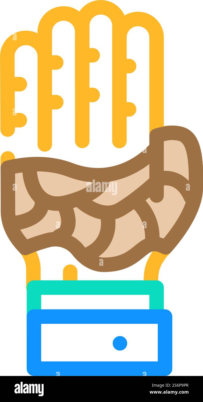 keloid skin disease color icon vector. keloid skin disease sign ...