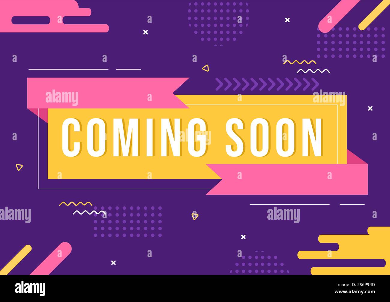 Coming Soon background Vector Illustration. Business Advertising with ...