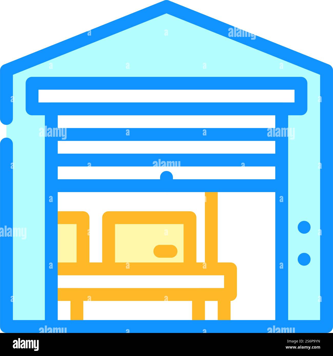 warehouse construction color icon vector. warehouse construction sign ...