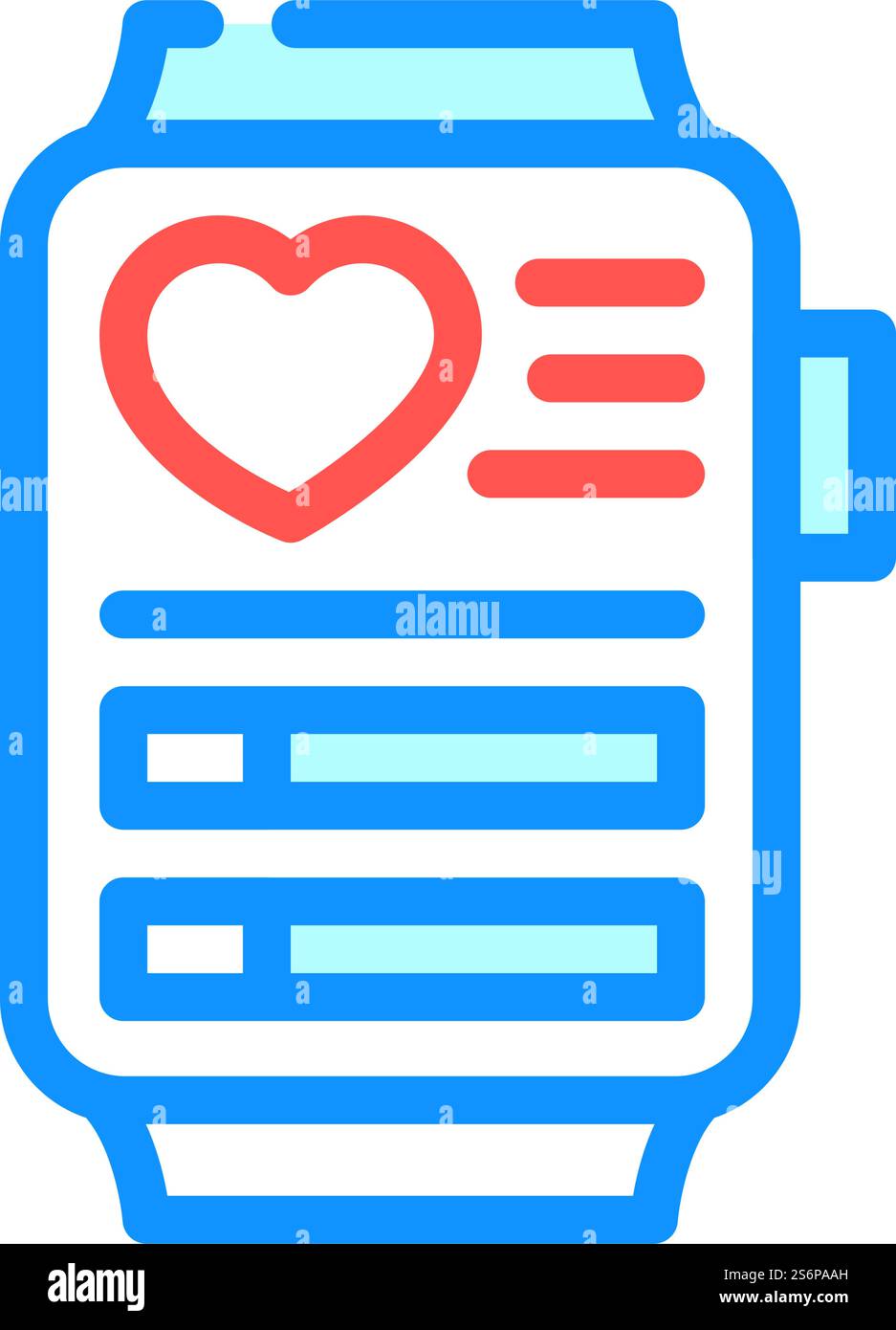 fitness tracker color icon vector. fitness tracker sign. isolated ...