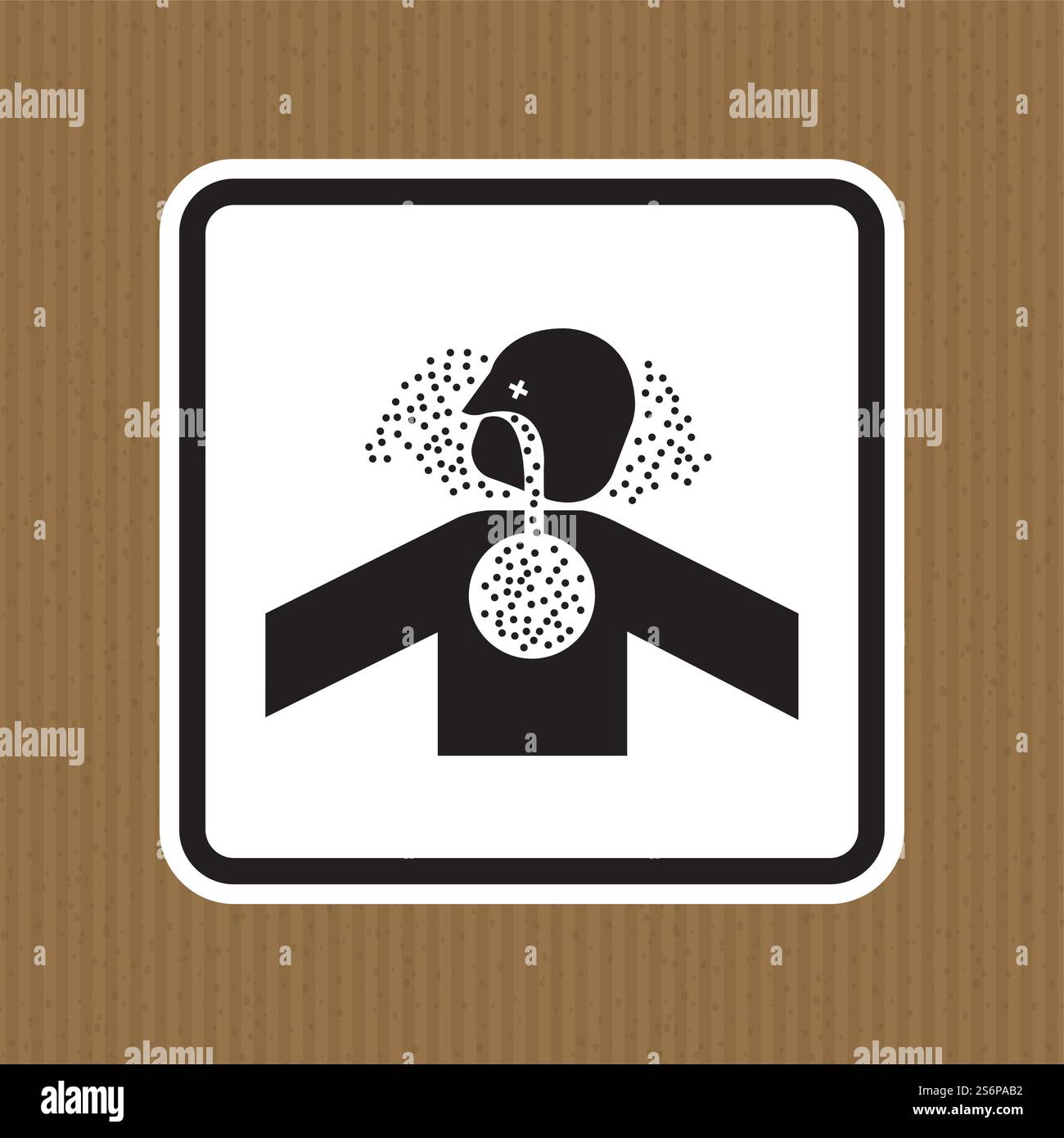 Toxic Gases Asphyxiation Symbol Sign Isolate on White Background,Vector ...