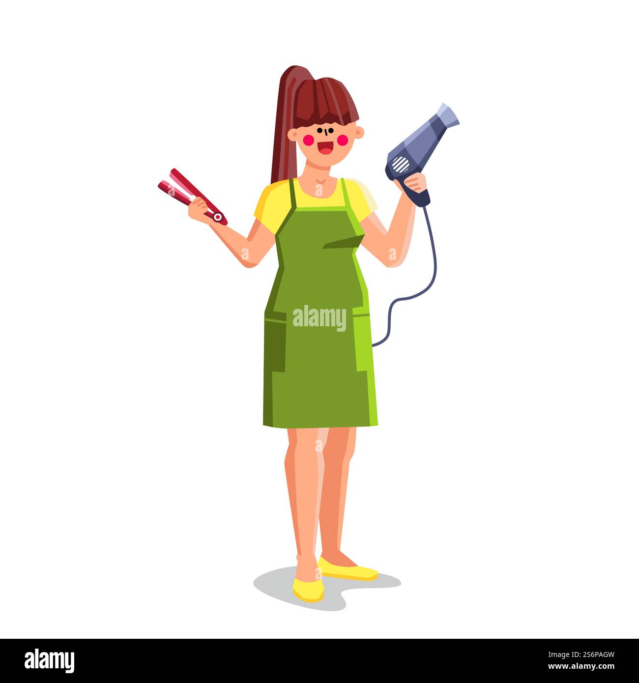 hairdresser hair salon. professional hairdresser woman. haircut stylist ...