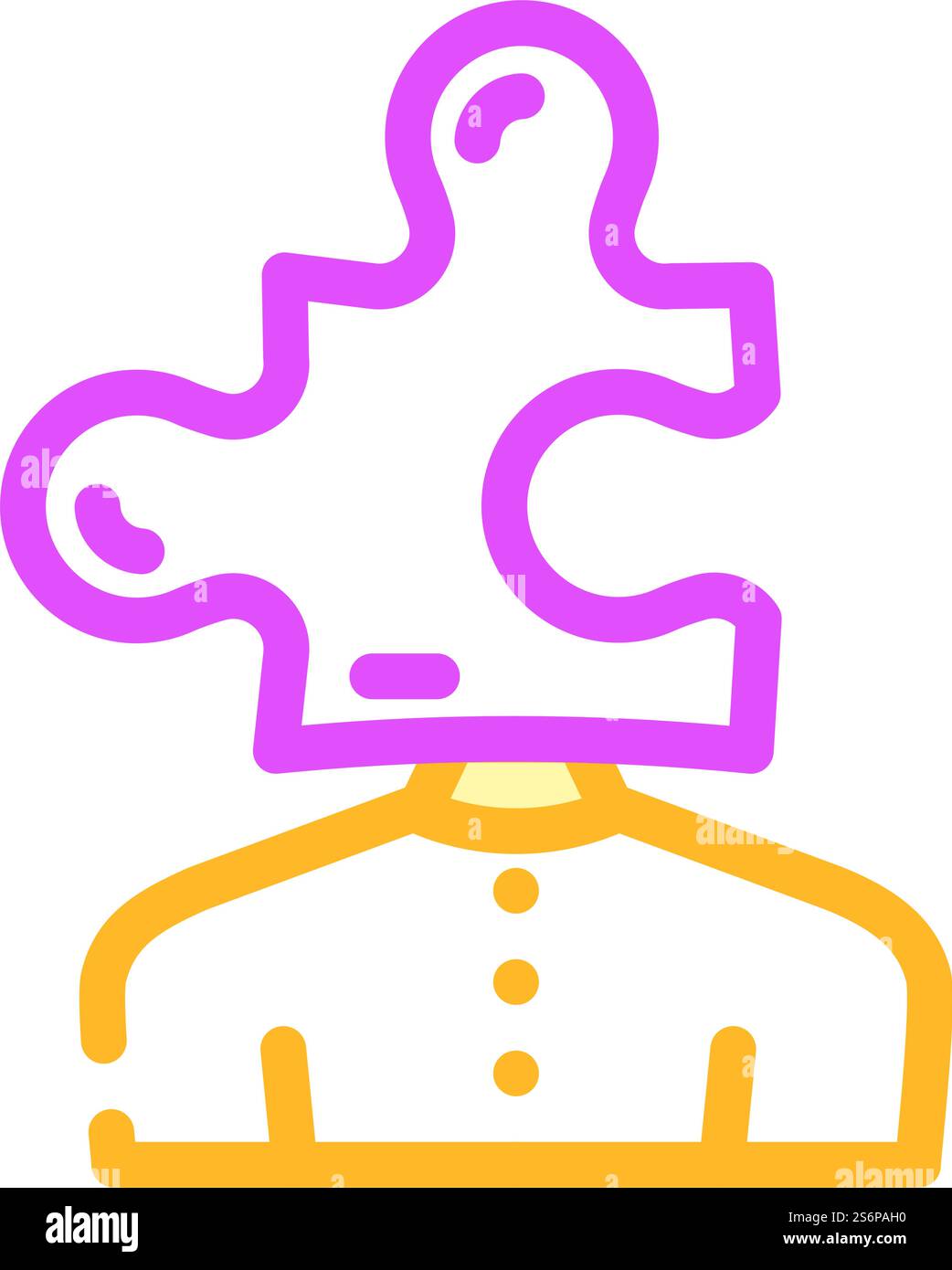 puzzle for resolve business problem color icon vector. puzzle for ...