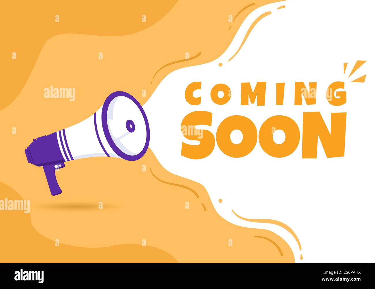 Coming Soon background Vector Illustration. Business Advertising with ...
