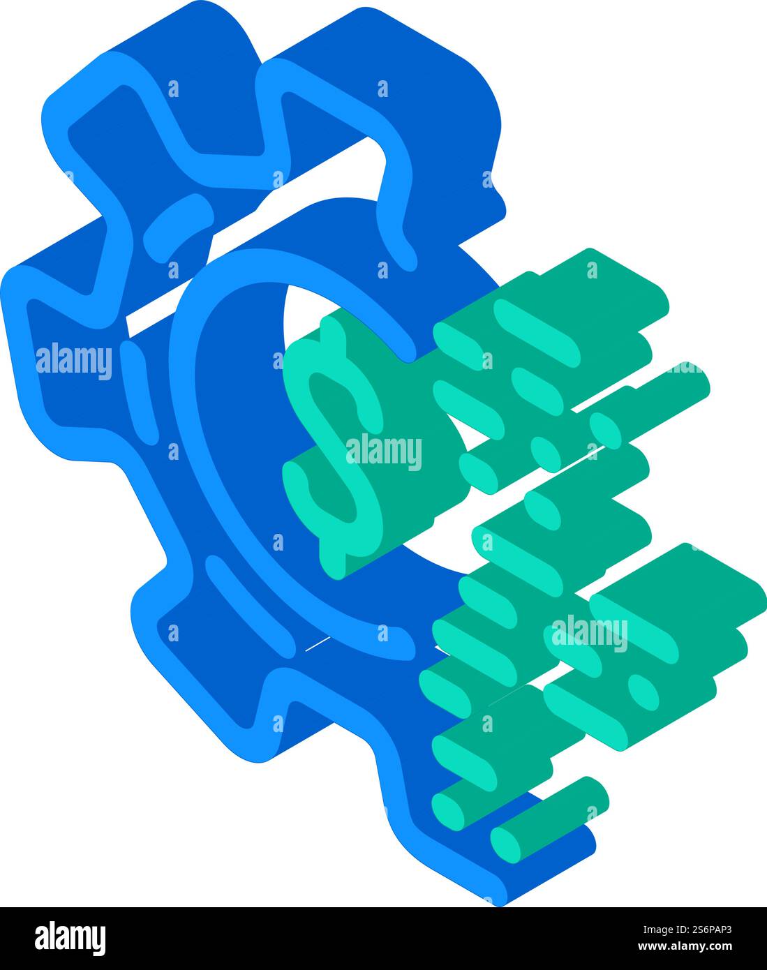 digitization of processes business manager isometric icon vector ...