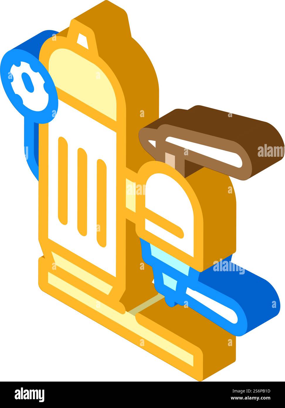 lever coffee maker isometric icon vector. lever coffee maker sign ...