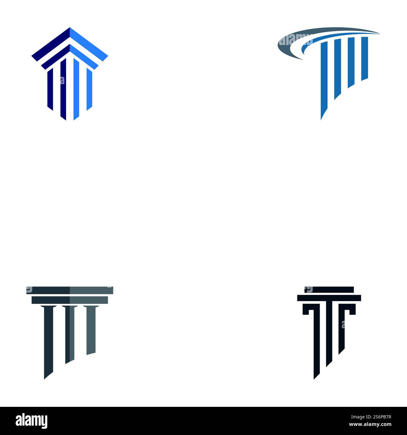 column Logo vector Template Stock Vector Image & Art - Alamy
