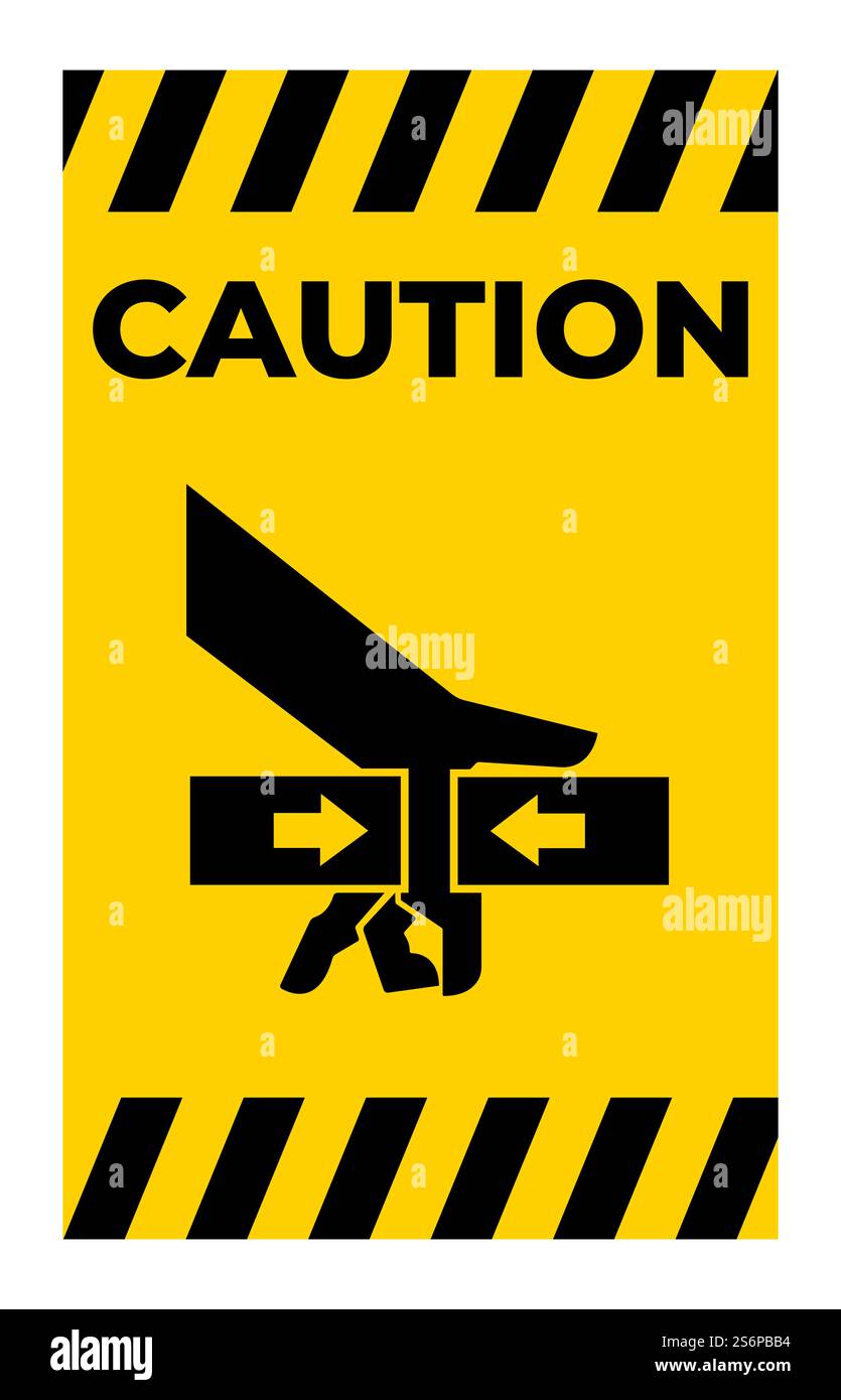 Hand Crush Force From Two Sides Symbol Sign Isolate on White Background ...