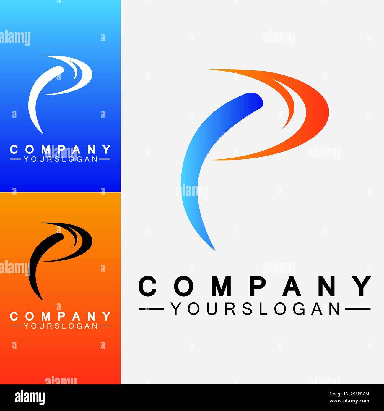 Letter P Logo vector illustration design Stock Vector Image & Art - Alamy