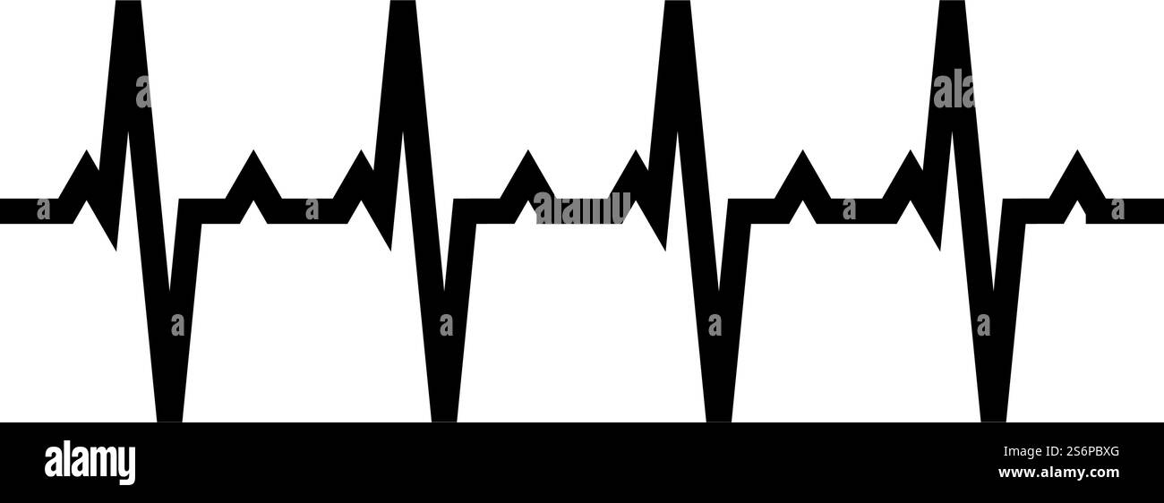 Pulse graph Heart beat Cardiogram rhythm graphic ecg Echocardiogram ...