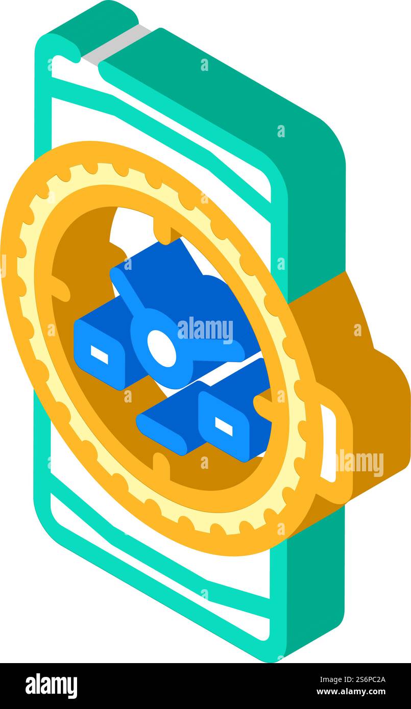 diver watches isometric icon vector. diver watches sign. isolated ...