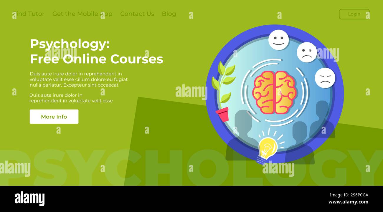 Online psychology courses Stock Vector Images - Alamy