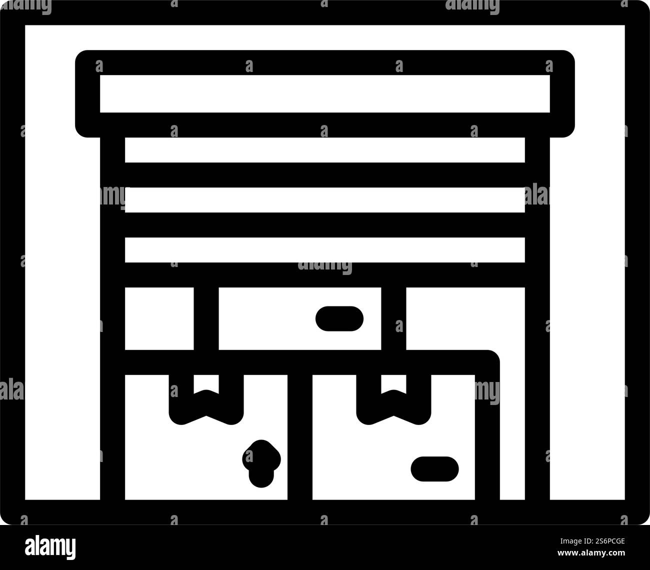 Logistics computer and warehouse Black and White Stock Photos & Images ...