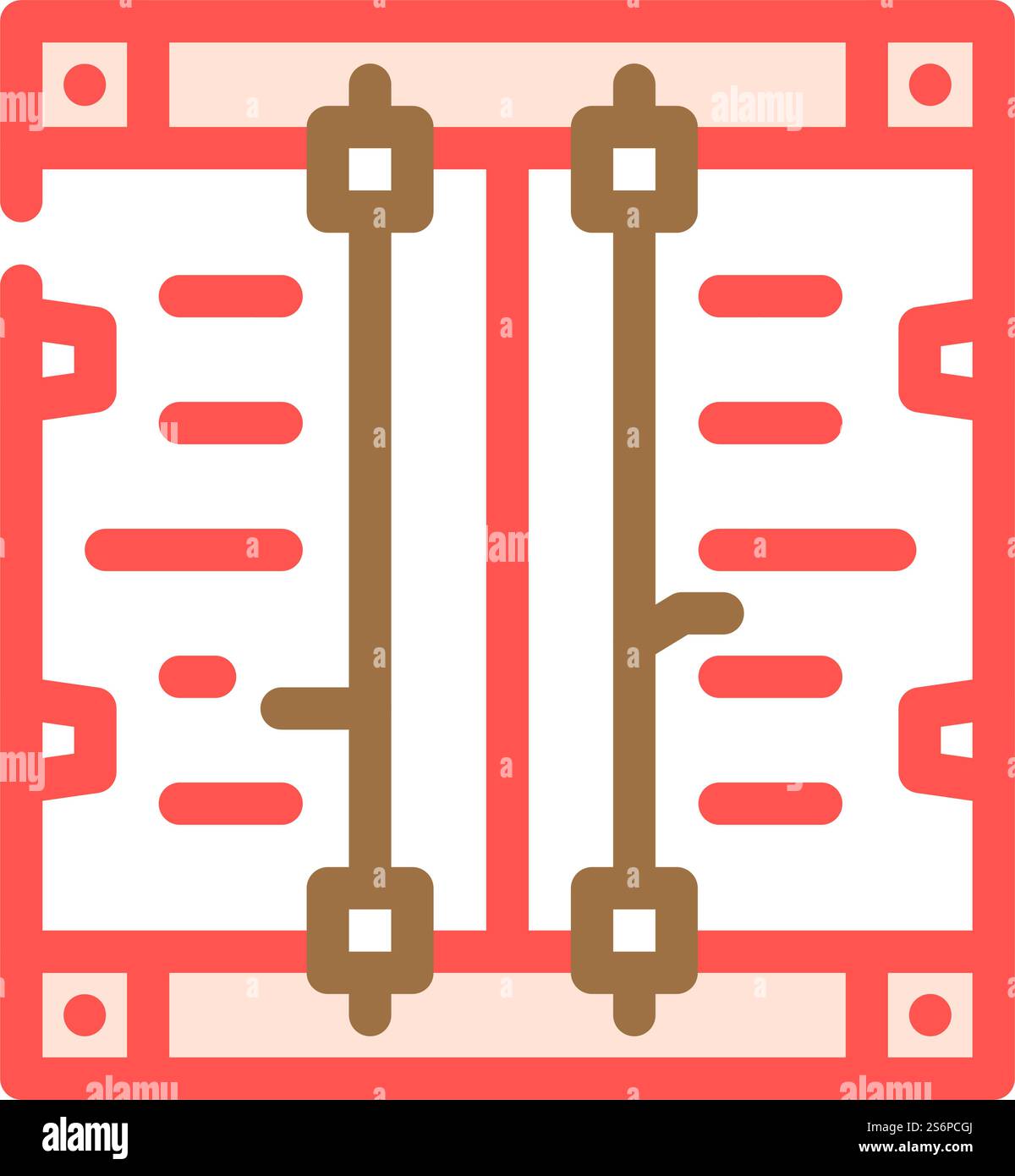 container for delivery color icon vector. container for delivery sign ...