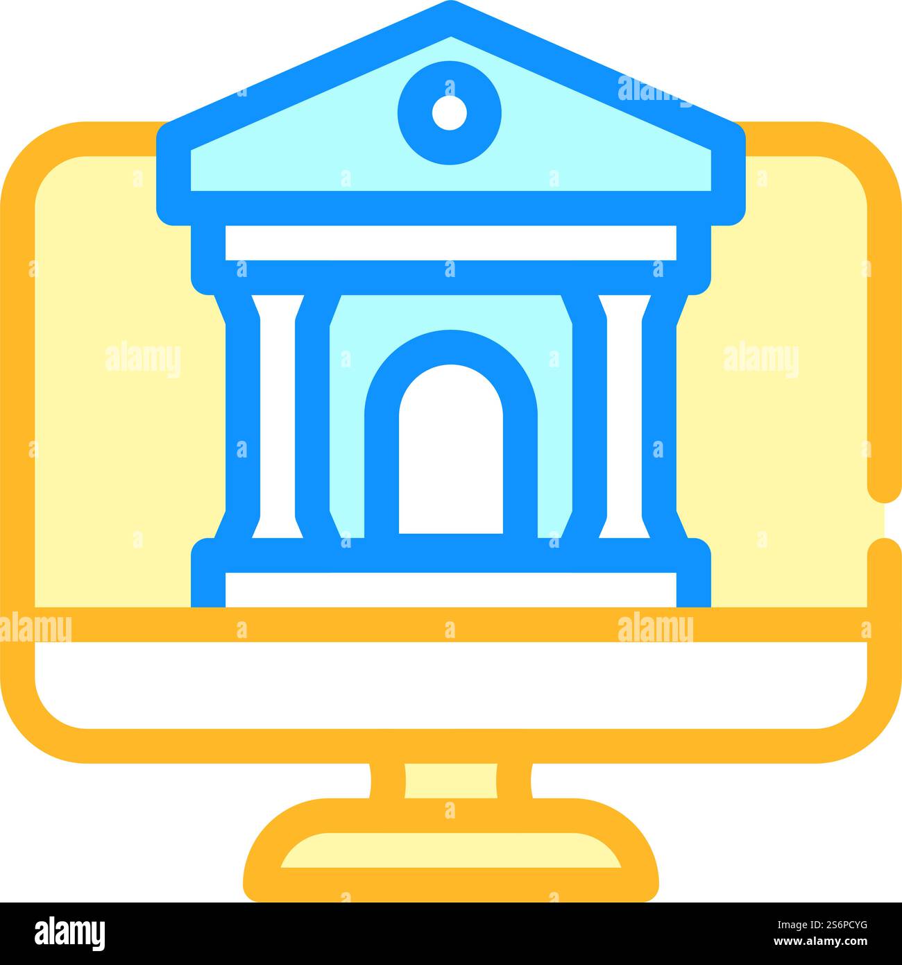 online banking color icon vector. online banking sign. isolated symbol ...
