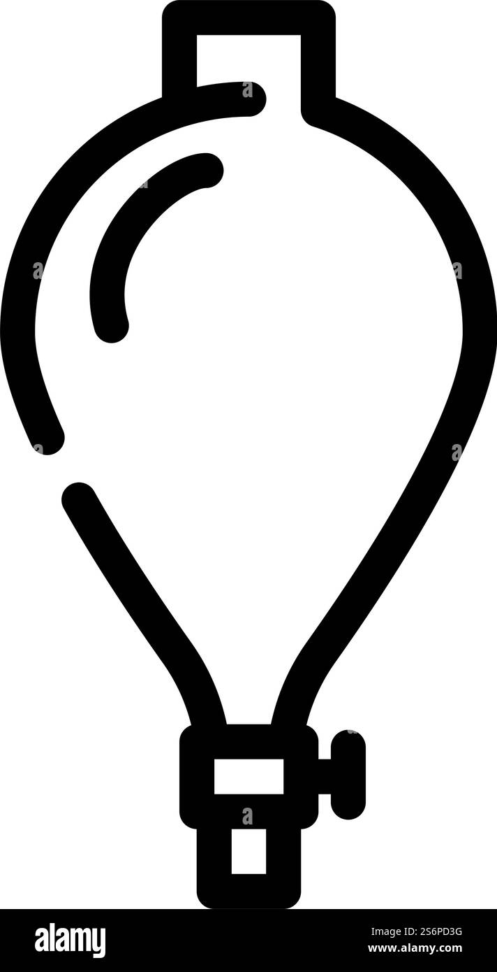 dividing funnel lab tool line icon vector. dividing funnel lab tool ...