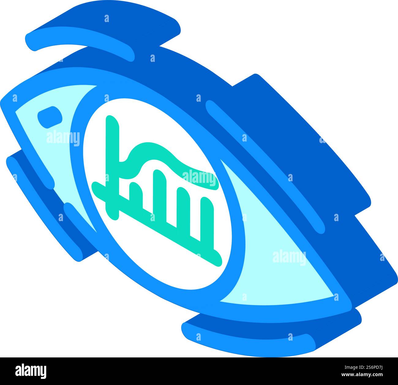 financial vision isometric icon vector. financial vision sign. isolated ...