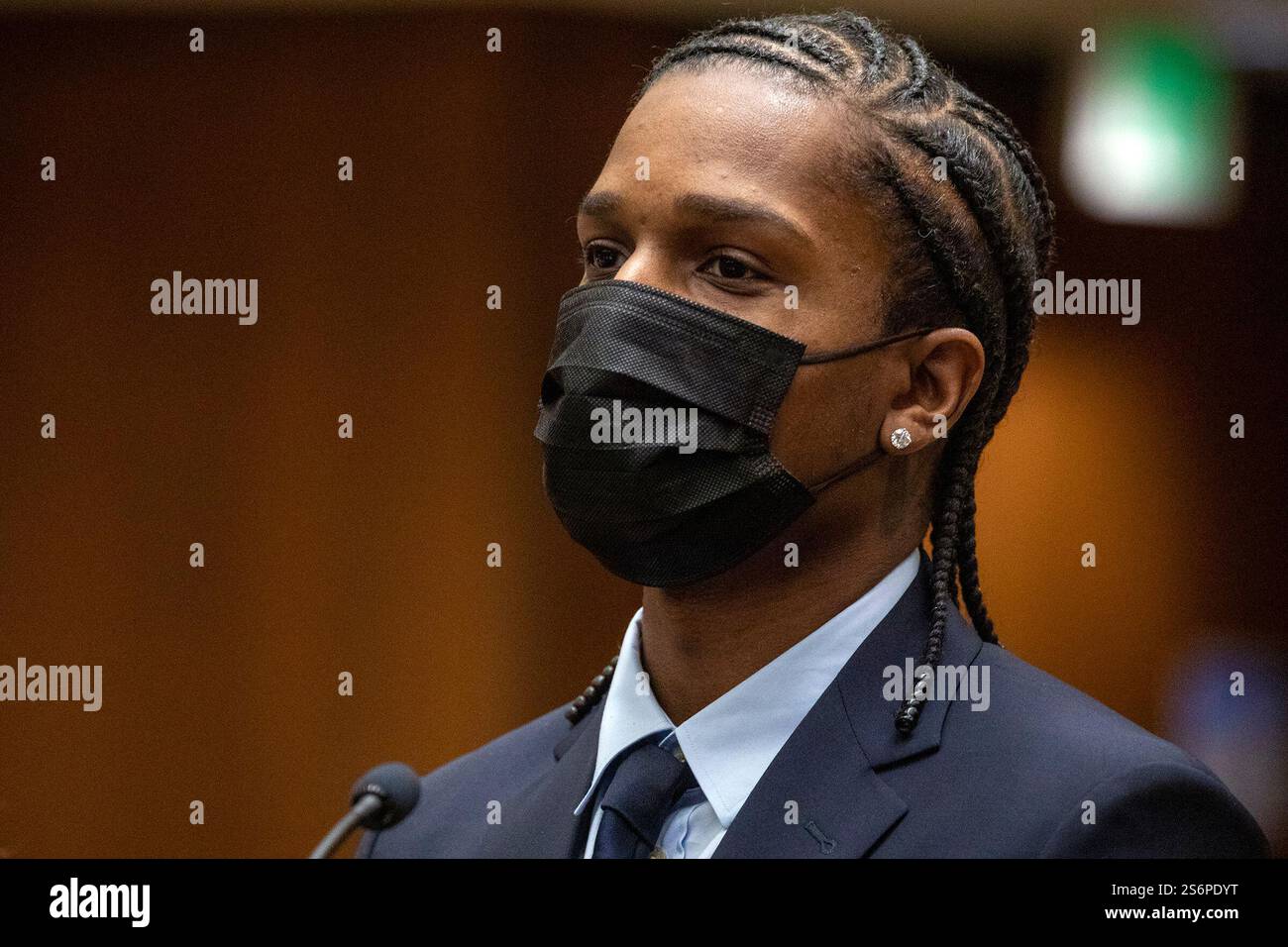 FILE - Rapper A$AP Rocky appears in a Los Angeles Superior courtroom on ...