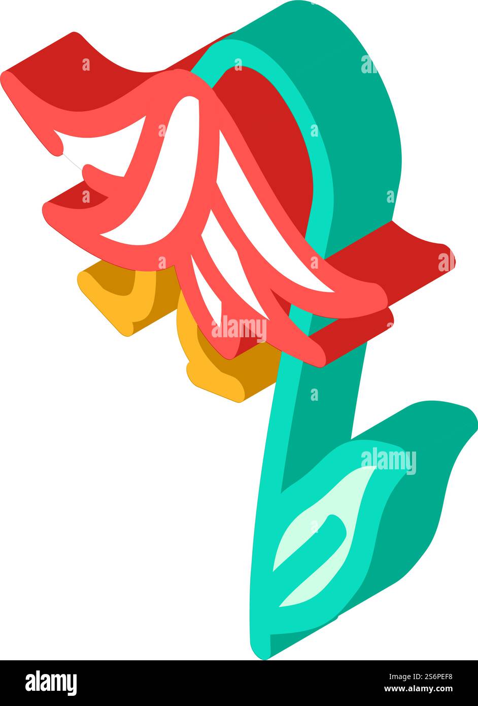 lilium natural flower isometric icon vector. lilium natural flower sign ...