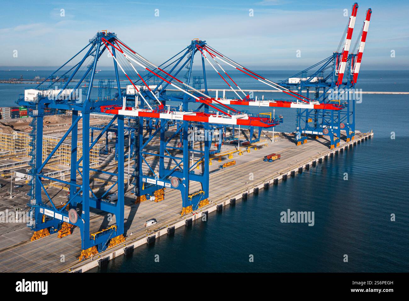 (EDITOR'S NOTE: Image taken with drone)General view of the T3 Baltic ...