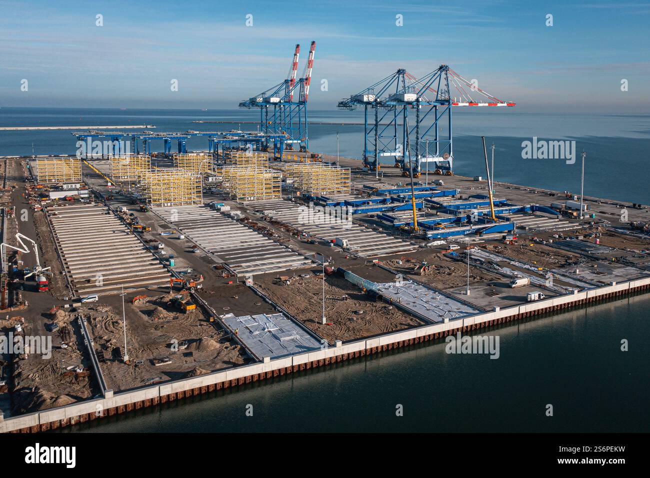 (EDITOR'S NOTE: Image taken with drone)General view of the T3 Baltic ...