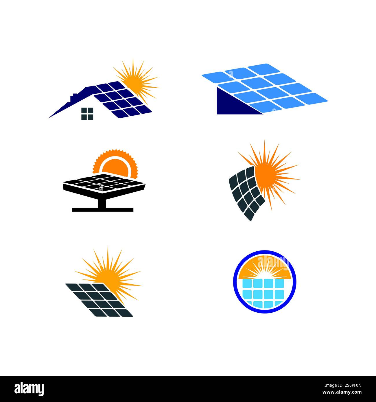 Solar logo energy icon vector design Stock Vector Image & Art - Alamy