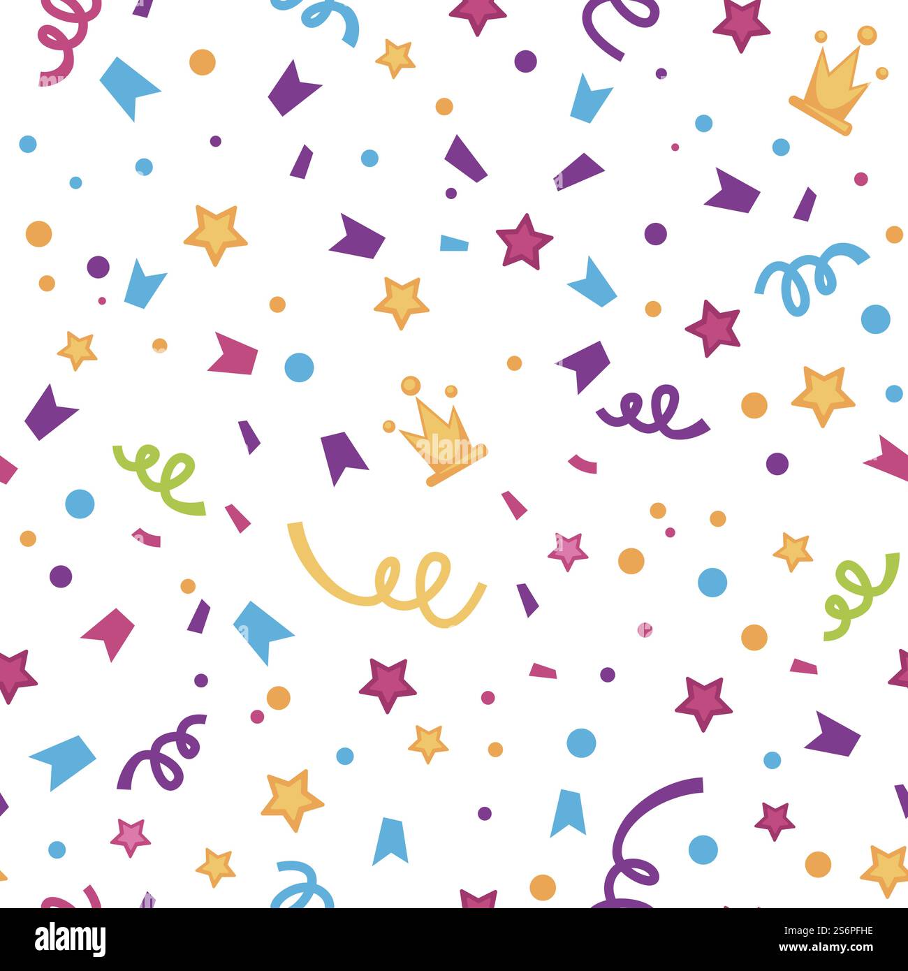 Party and celebration of special event. Confetti and serpentine with ...