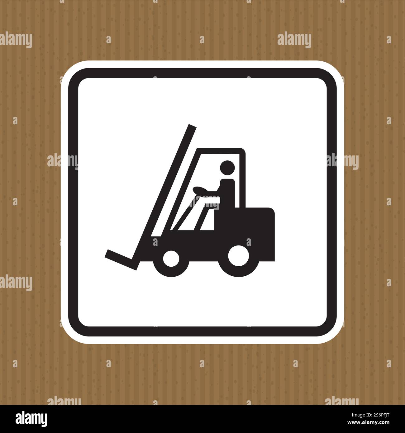 Beware Forklift Symbol Sign Isolate On White Background,Vector ...