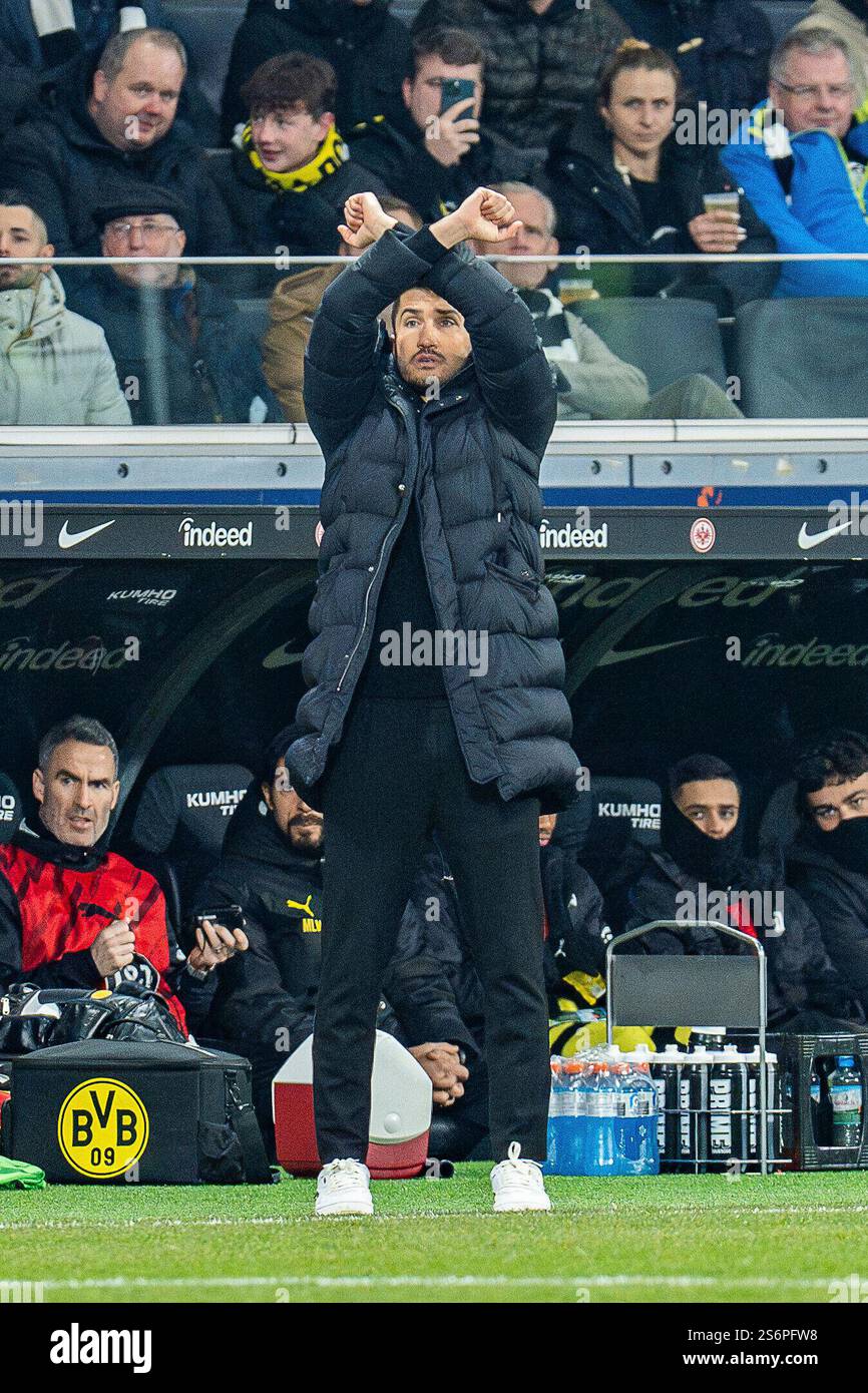 Frankfurt, Deutschland. 17th Jan, 2025. 17.01.2025, Eintracht Frankfurt vs. Borussia Dortmund, 1 ...