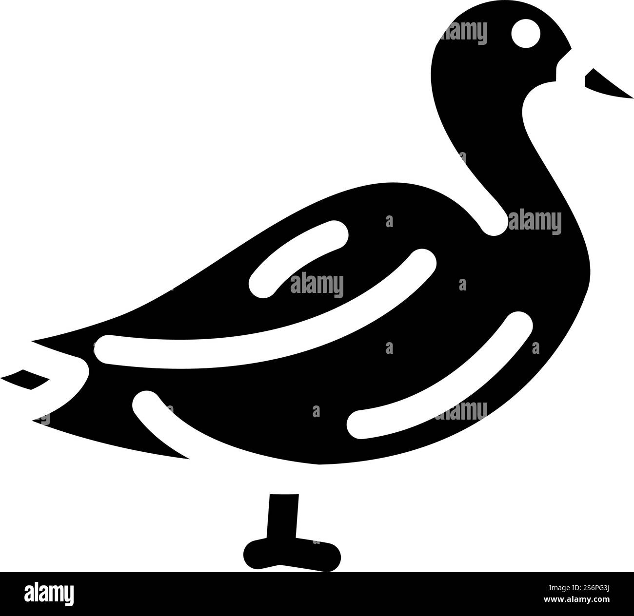 duck farm bird glyph icon vector. duck farm bird sign. isolated contour ...