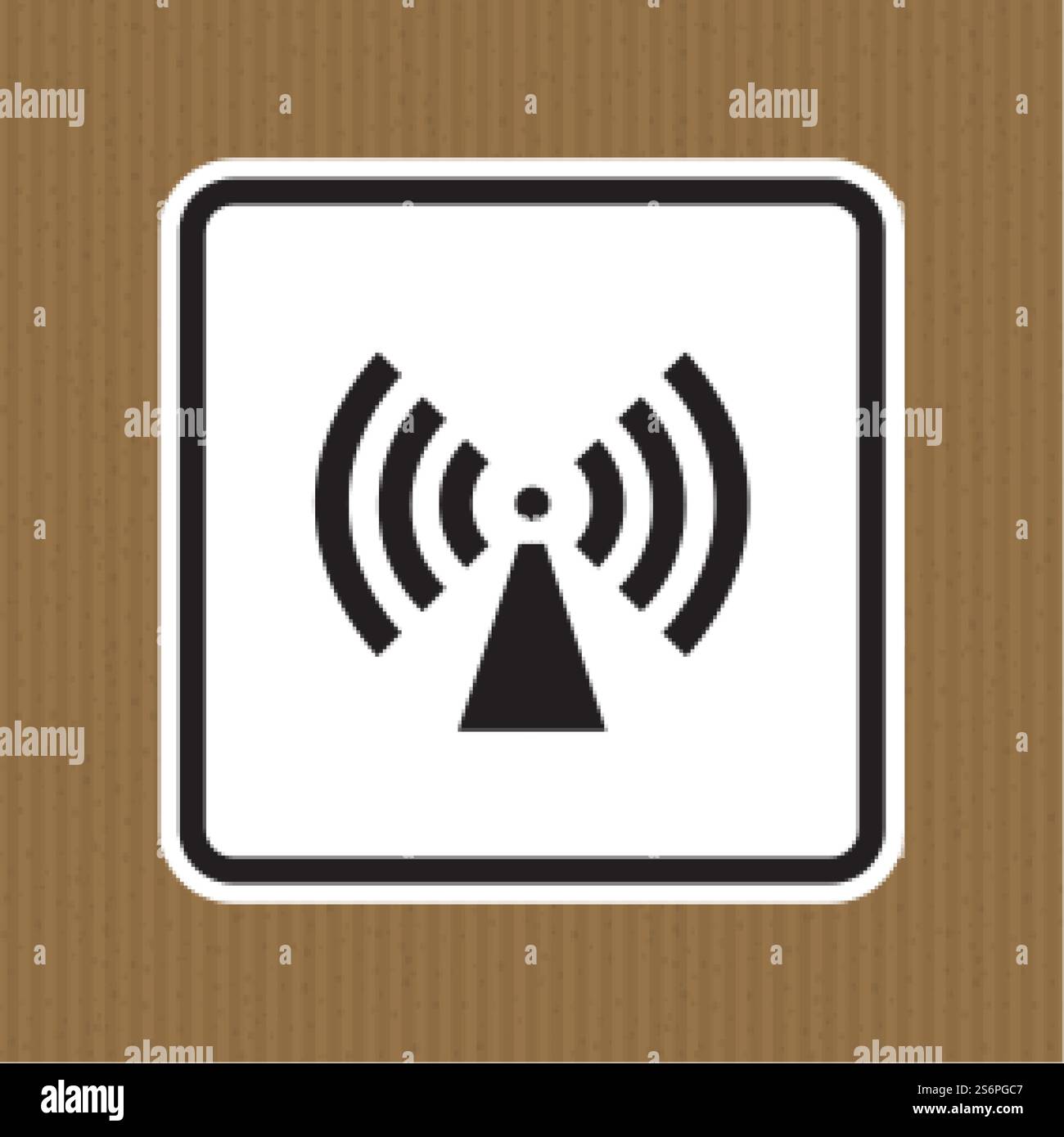 Beware Non-Ionizing Radiation Symbol sign Isolate On White Background ...