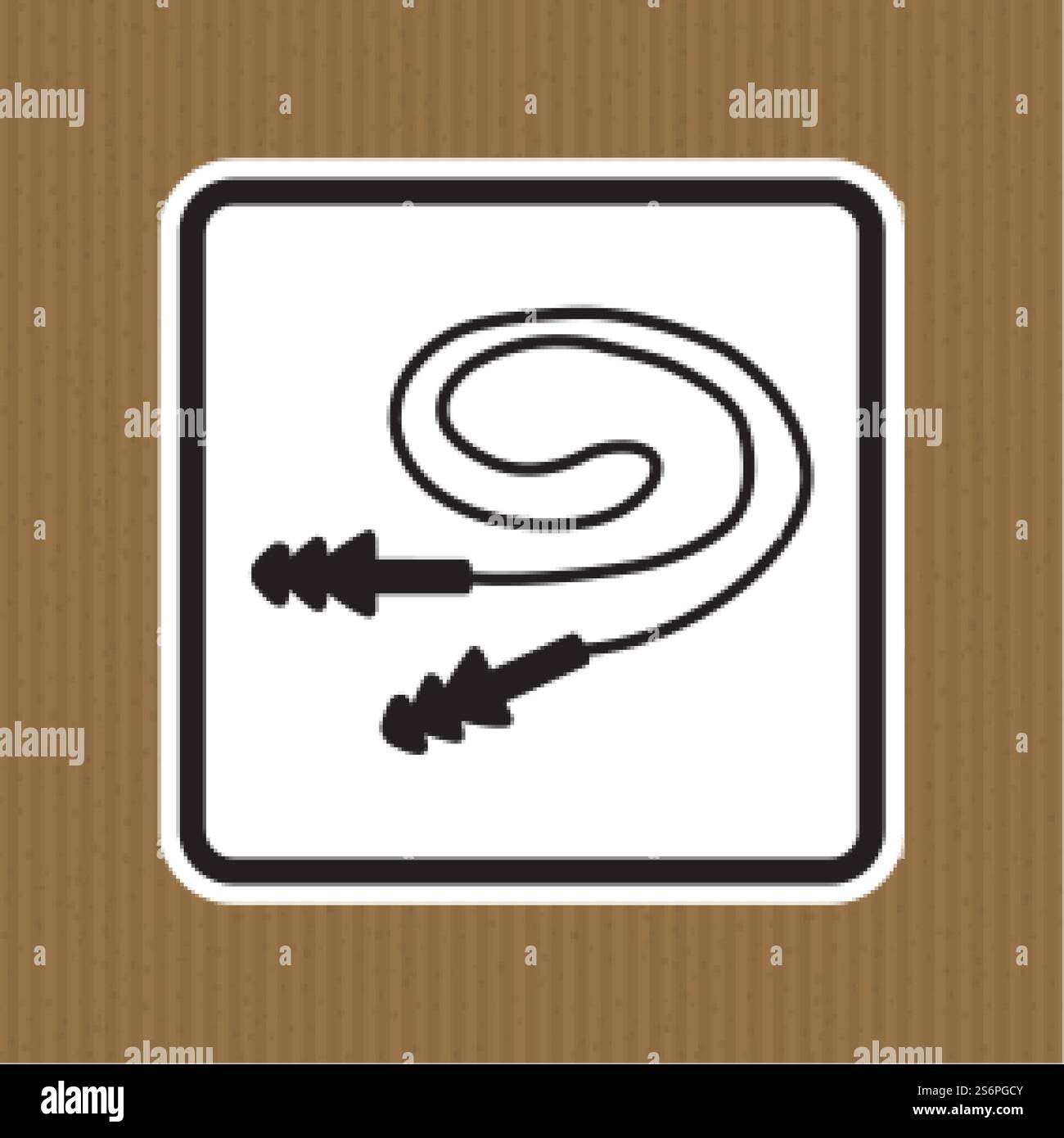 Wear Earplugs Symbol Sign Isolate on White Background,Vector ...