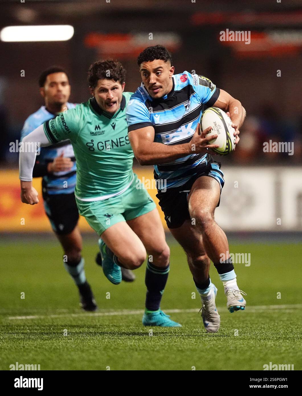 Cardiff's Gabriel Hamer-Webb during the EPCR Challenge Cup match at ...